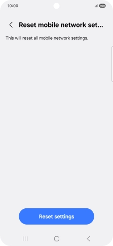 Reset network settings on your Samsung Galaxy S25 Android 15 - Telstra