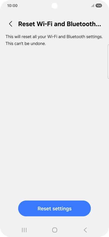 Reset network settings on your Samsung Galaxy S25 Android 15 - Telstra